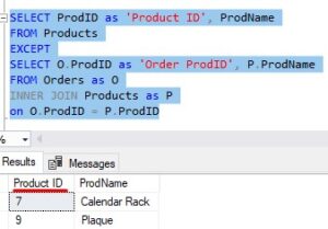 SQL Server EXCEPT: Everything You Need to Know