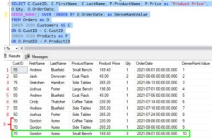 SQL Server Ranking Window Functions: ROW_NUMBER, RANK, DENSE_RANK, NTILE