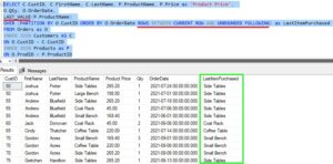 SQL Server Offset Window Functions: FIRST_VALUE, LAST_VALUE, LAG, LEAD